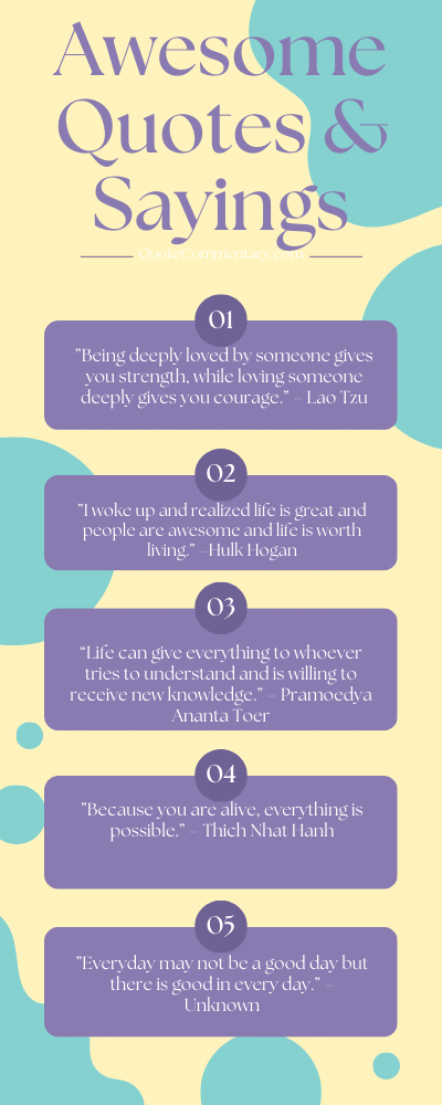 60 Awesome Quotes & Sayings With Their Meanings/Explanations