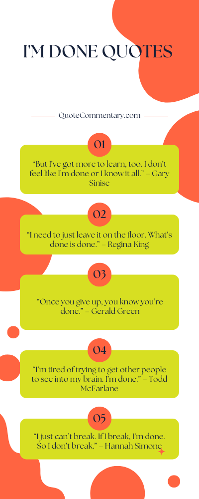 86 I'm Done Quotes + Their Meanings/Explanations