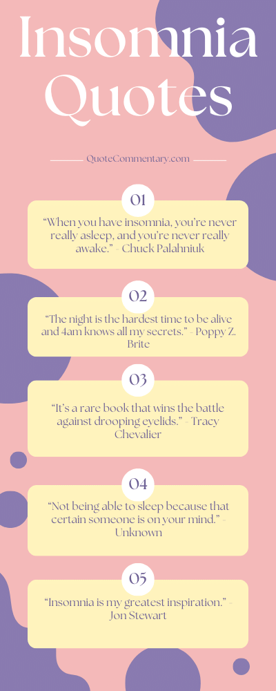 80 Insomnia Quotes + Their Meanings/Explanations
