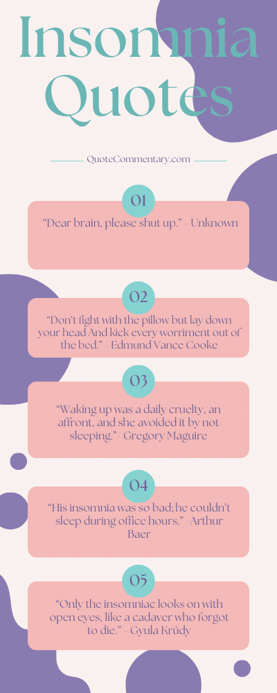 80 Insomnia Quotes + Their Meanings/Explanations