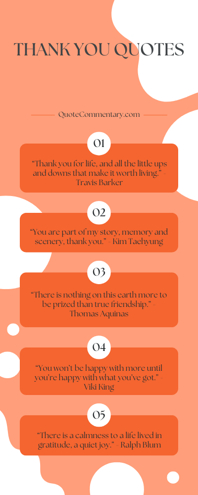 60 Thank You Quotes + Their Meanings/Explanations