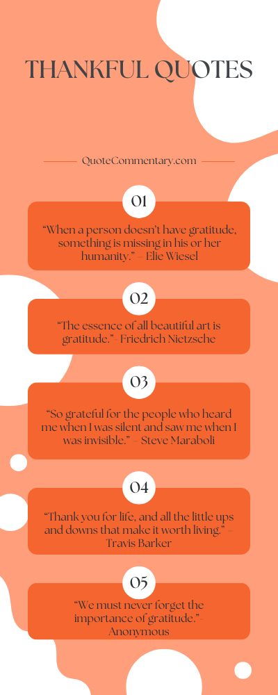 60 Thankful Quotes + Their Meanings/Explanations