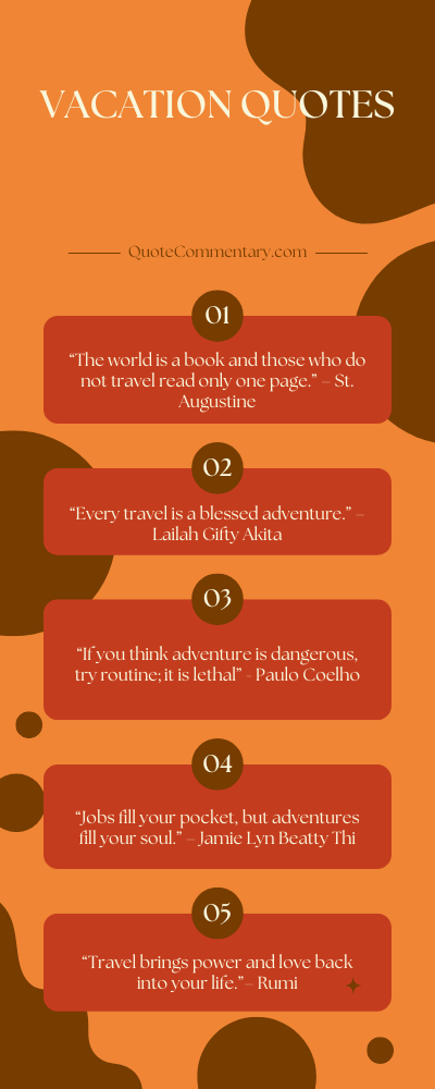 116 Vacation Quotes + Their Meanings/Explanations